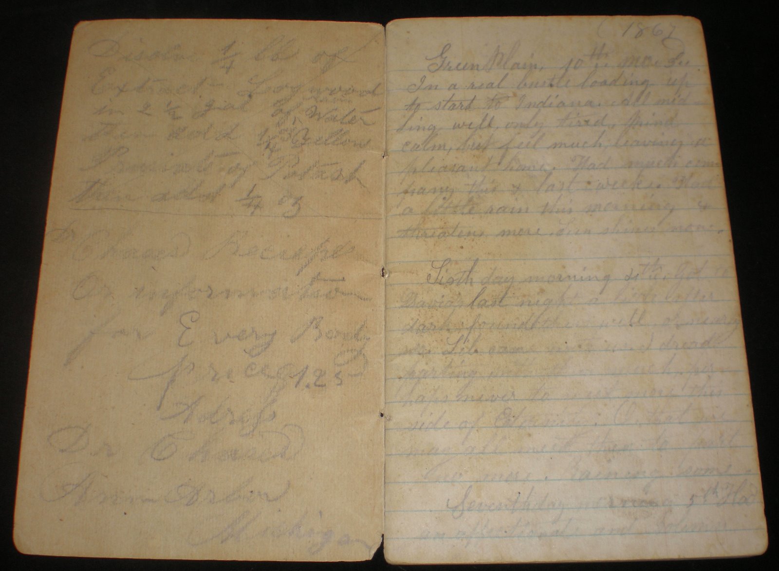 Ann's Diary 1867: A look inside...