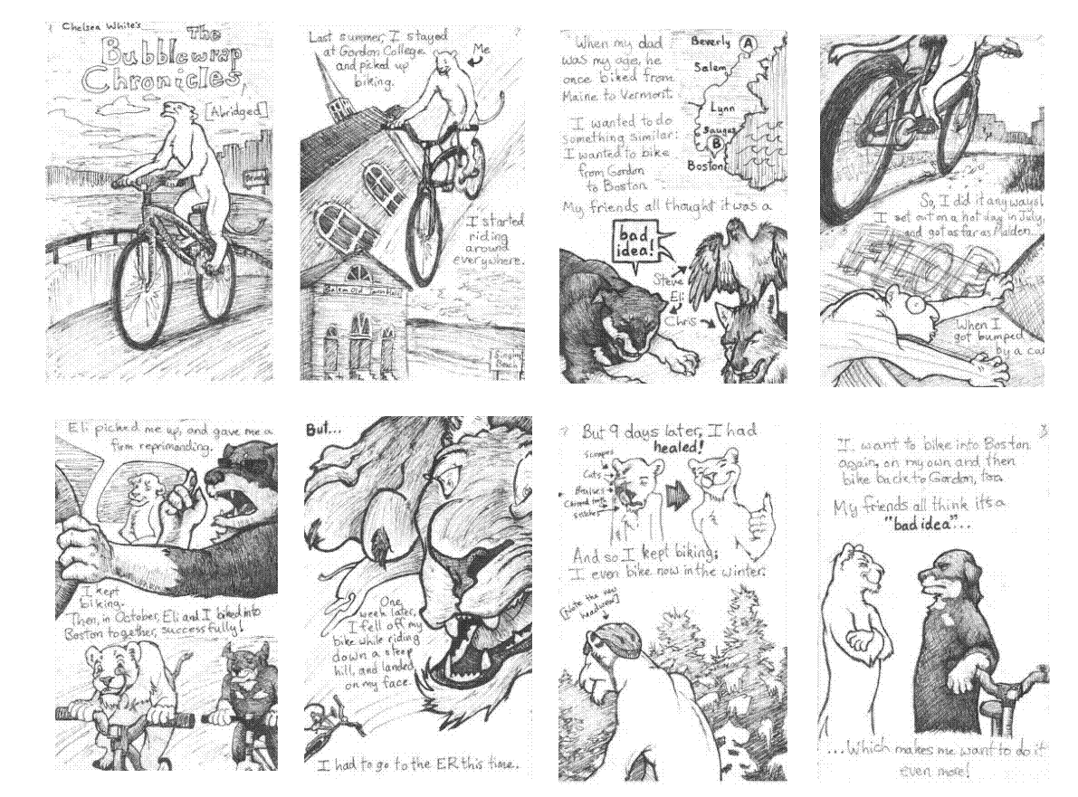 Monster Rat Comics: Chelsea's Biking Comic