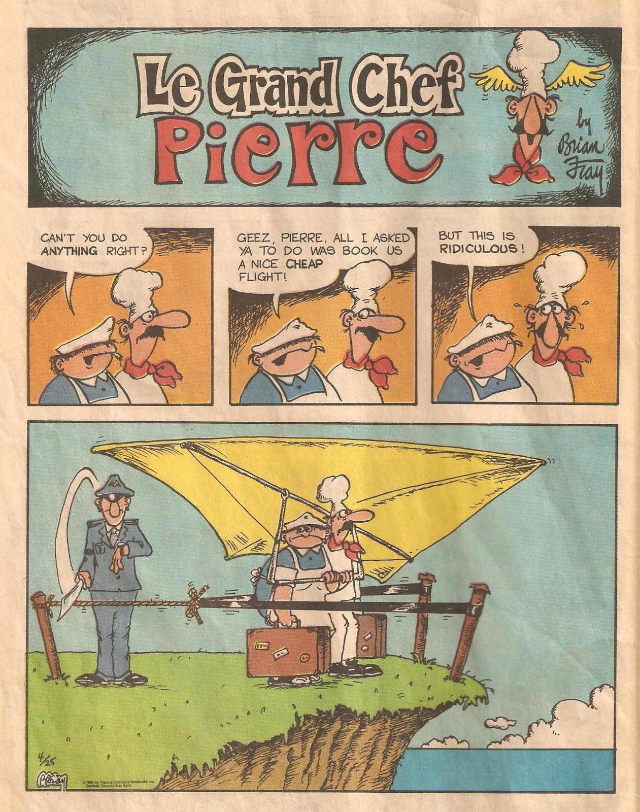 Sunday Comics Debt: Le Grande Chef Pierre