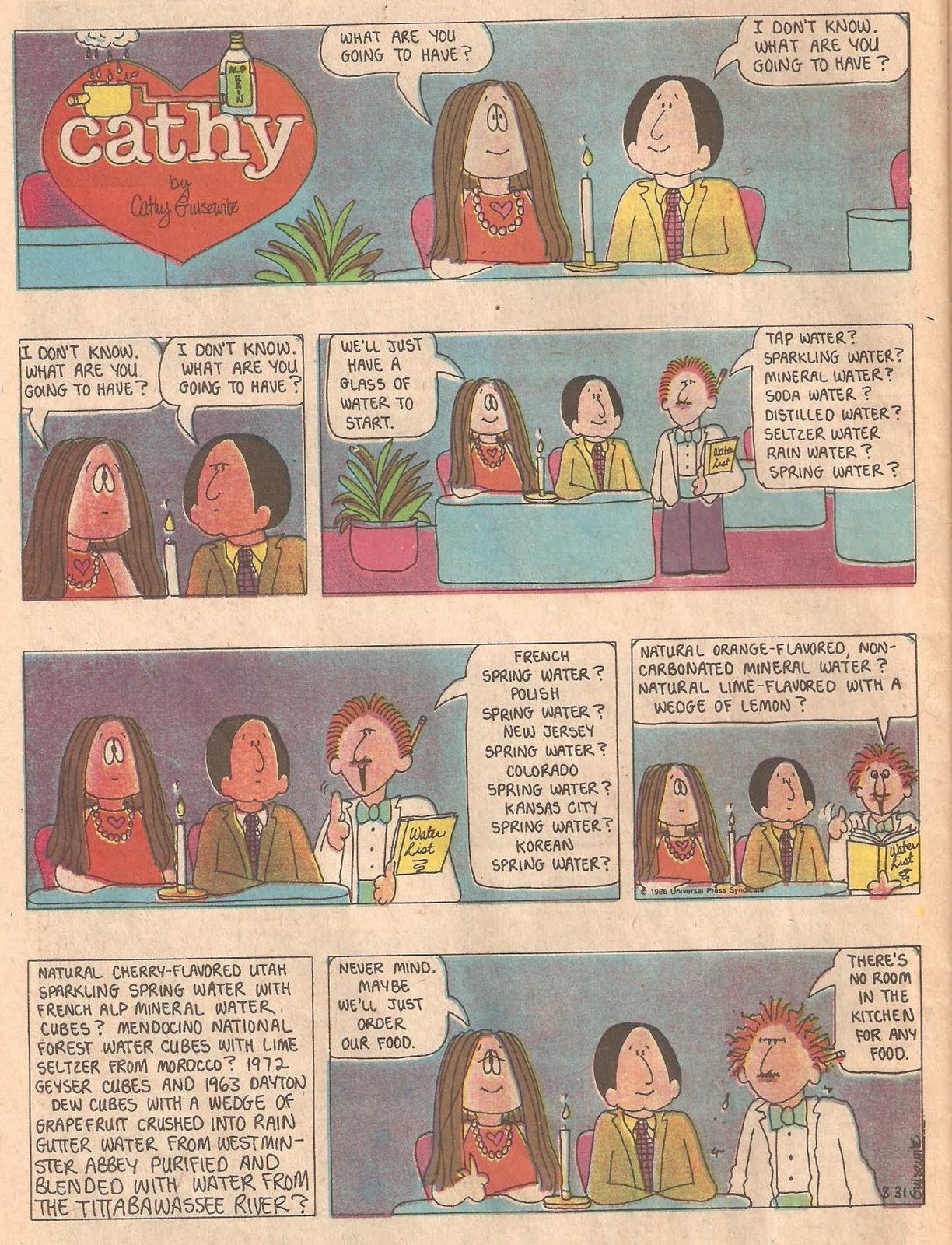 Sunday Comics Debt: Cathy Gets Wise