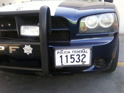 Placas de Autos de México y otras COS-999-AS: Placa de Policía Federal ...
