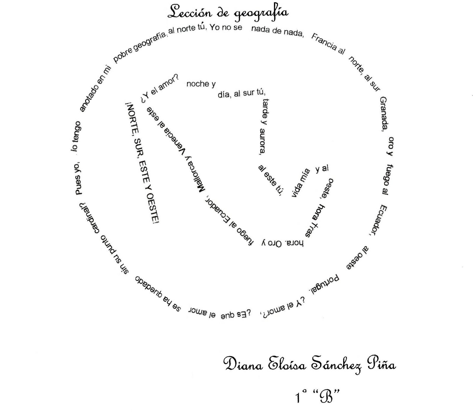 Dianiis-elo: Los caligramas