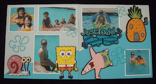 Stamping With Sweet E: SpongeBob Scrapbook Layout