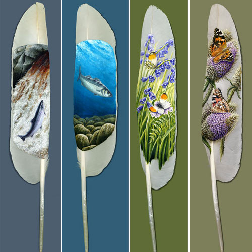 Design. Thoughts. Life.: Great feather art from Featherlady studio aka ...