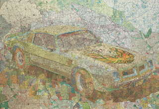 Design. Thoughts. Life.: Map art. Amazingly creative collages made of maps.