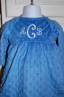 The Cherry Tree 123: New Velour Minky Dot Dress and Leggings