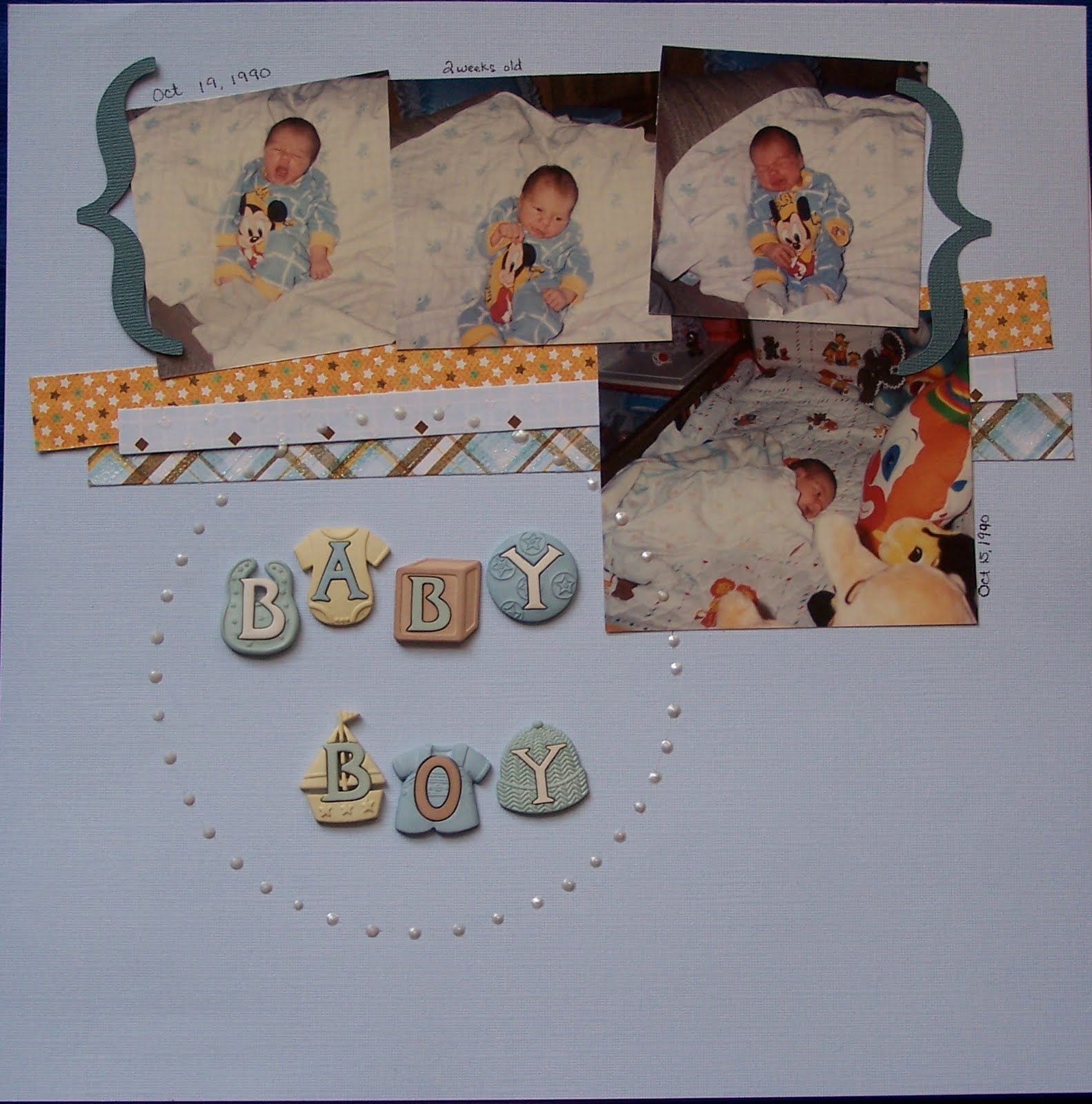 My Scrappy Ideas: 1 Month; Baby Album Continues