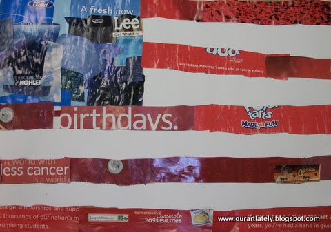 we heart art: American Flag Collage