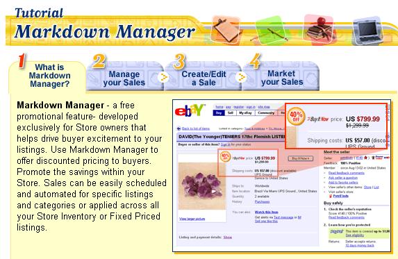 eBay Selling Coach: Using eBay's Markdown Manager