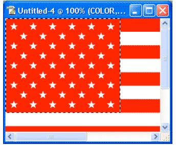 photoshop lessons: American Flag