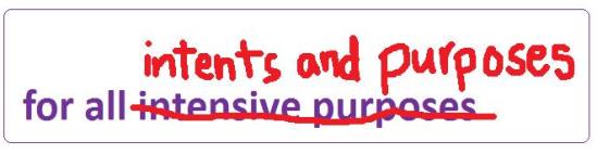 Word Nerd: For All Intents and Purposes