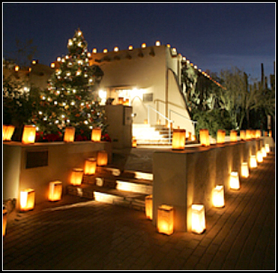 Desert Dreaming: Luminarias....