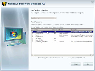 Windows Password Unlocker ~ ကိုေထြး(နည္းပညာ)