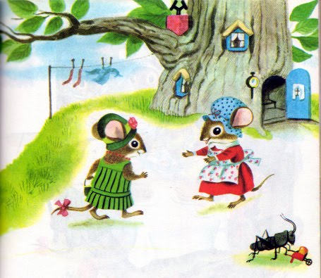 a spot of whimsy: the city mouse and the country mouse.