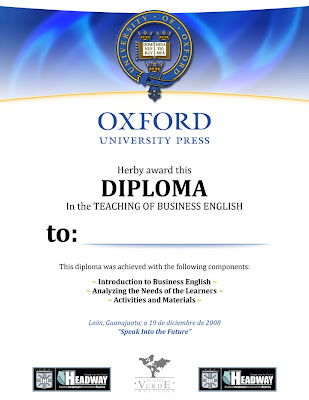 Piscle: Diplomas Universidad de Oxford