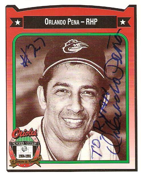 The Great Orioles Autograph Project: TTM Success- Orlando Pena