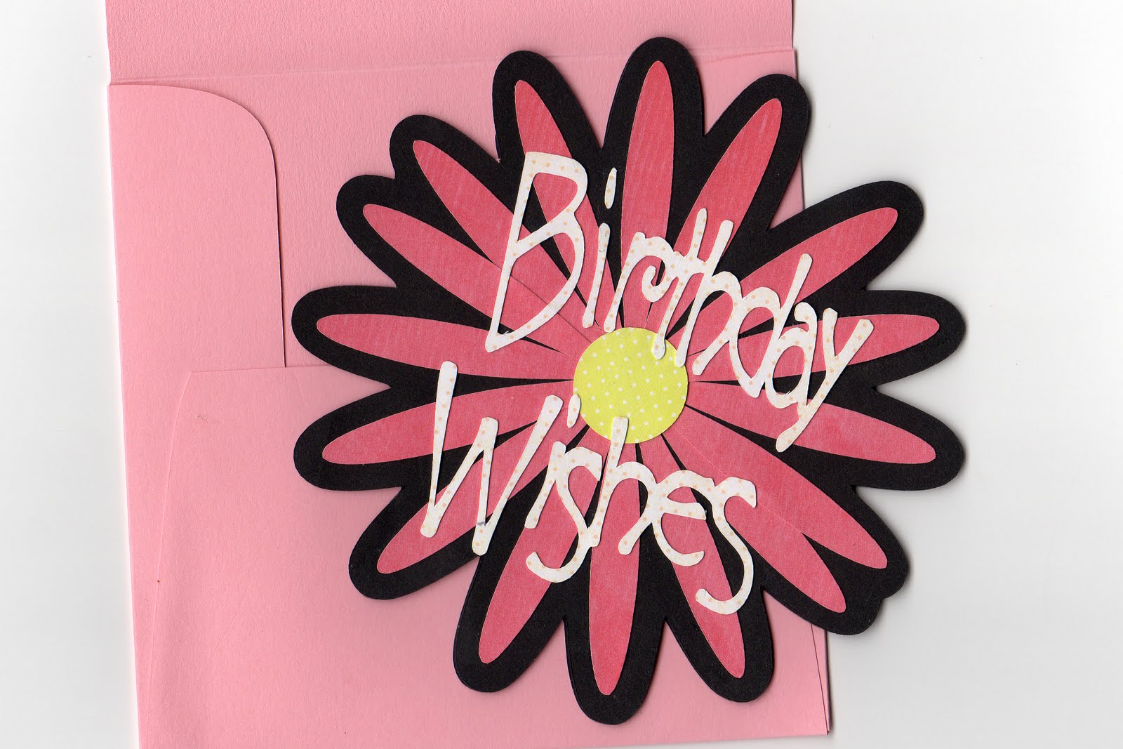 Custom Cut Cards Flower Birthday Card custom-cut-cards-flower-birthday-card