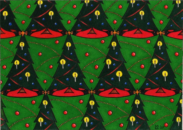 Ancient City Inkworks: Christmas Tree Tessellation