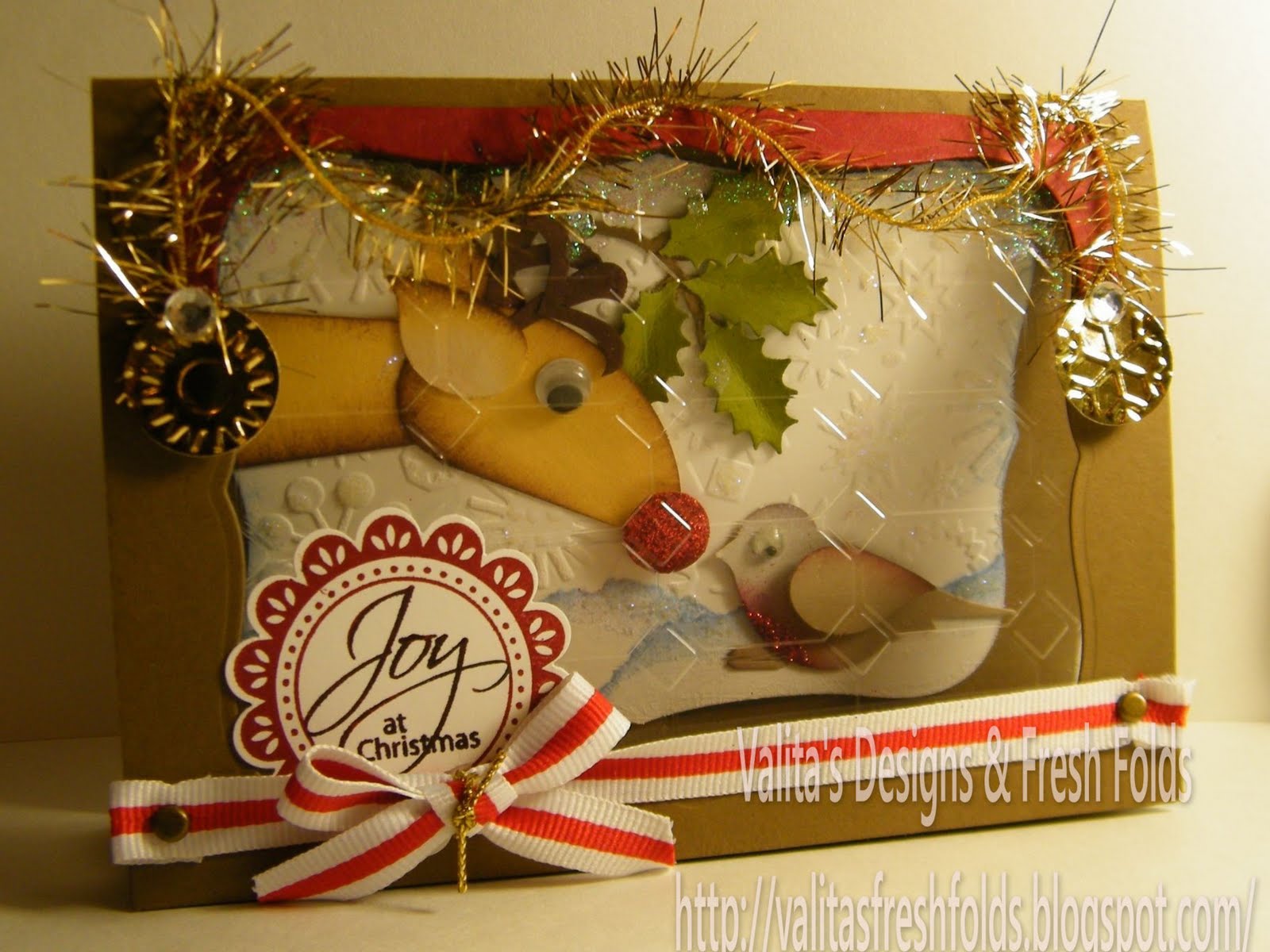 Valita's Creative Designs : A Christmas scene Tent card