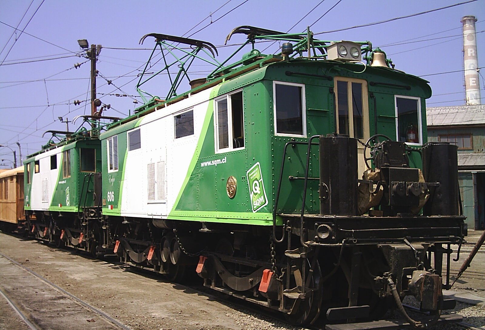FERROCARRIL DE TOCOPILLA AL TOCO: LOCOMOTORAS ELECTRICAS