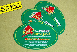 fatur design: sticker kedai pempek sriwijaya