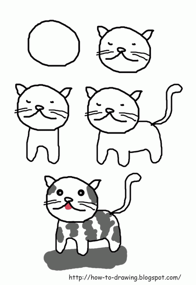 how to draw funny cartoon animal easy way