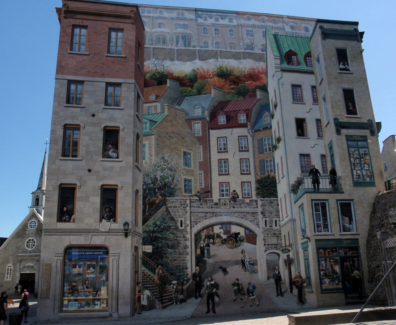 Monuments de Québec: Fresque des Québécois