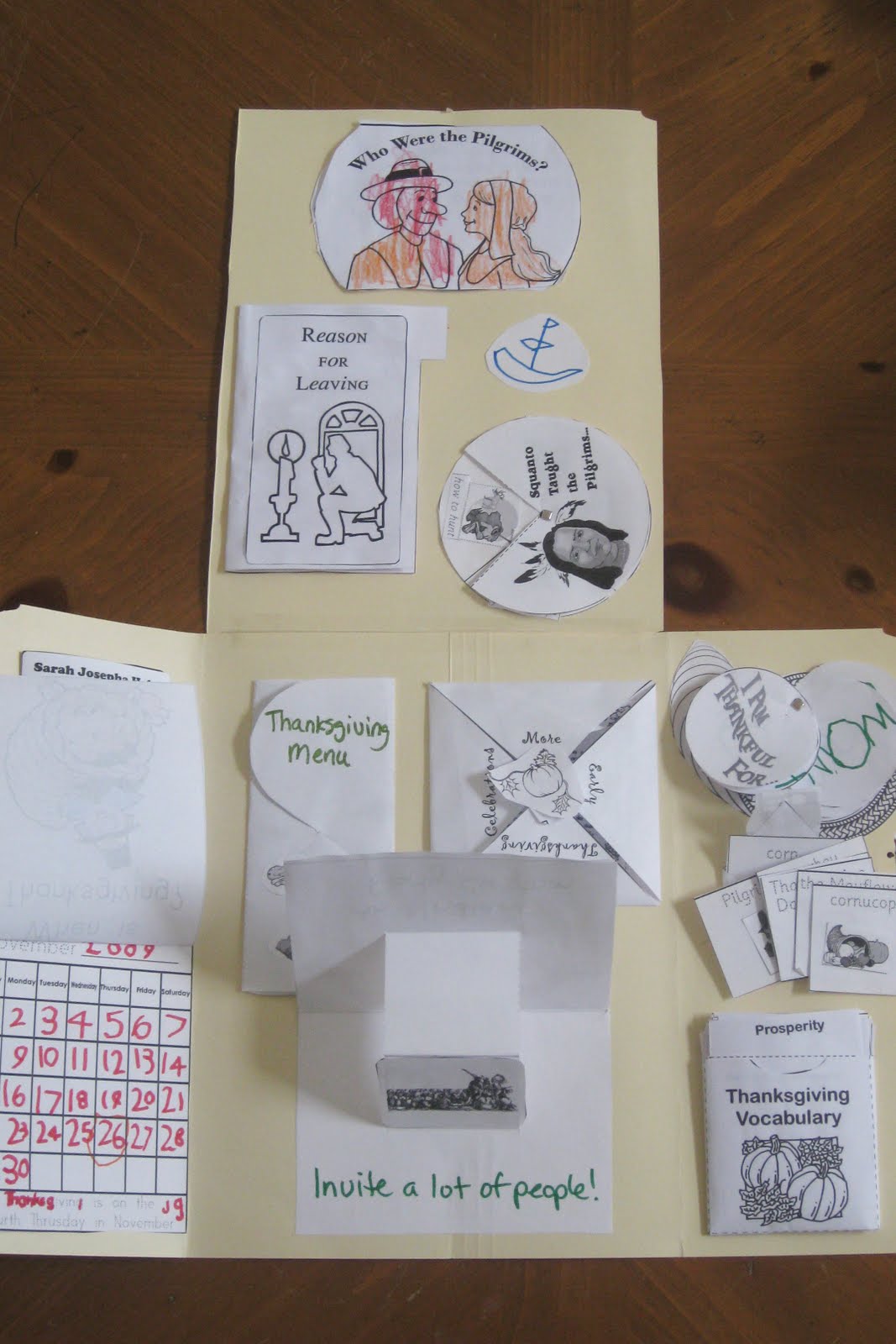 Homeschooling in Heels: Thanksgiving Lapbook