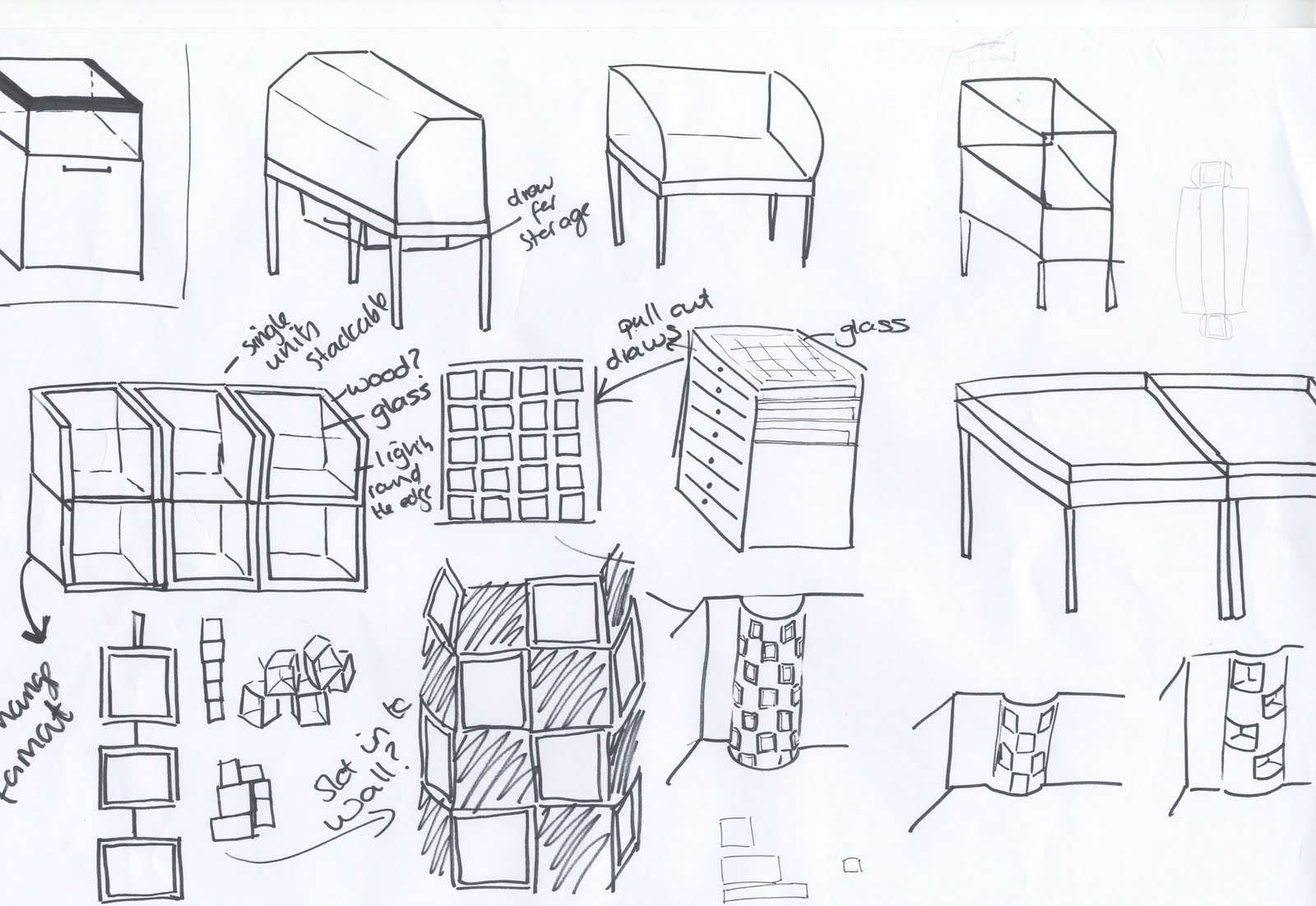 Design Practice: Display units and stands
