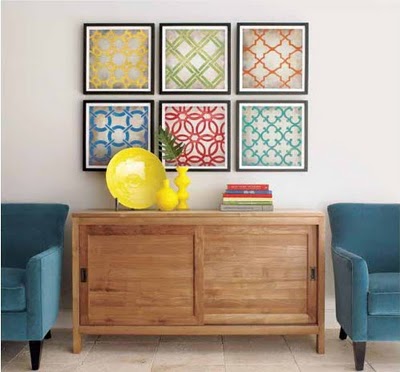 Design Darling: framed fabric