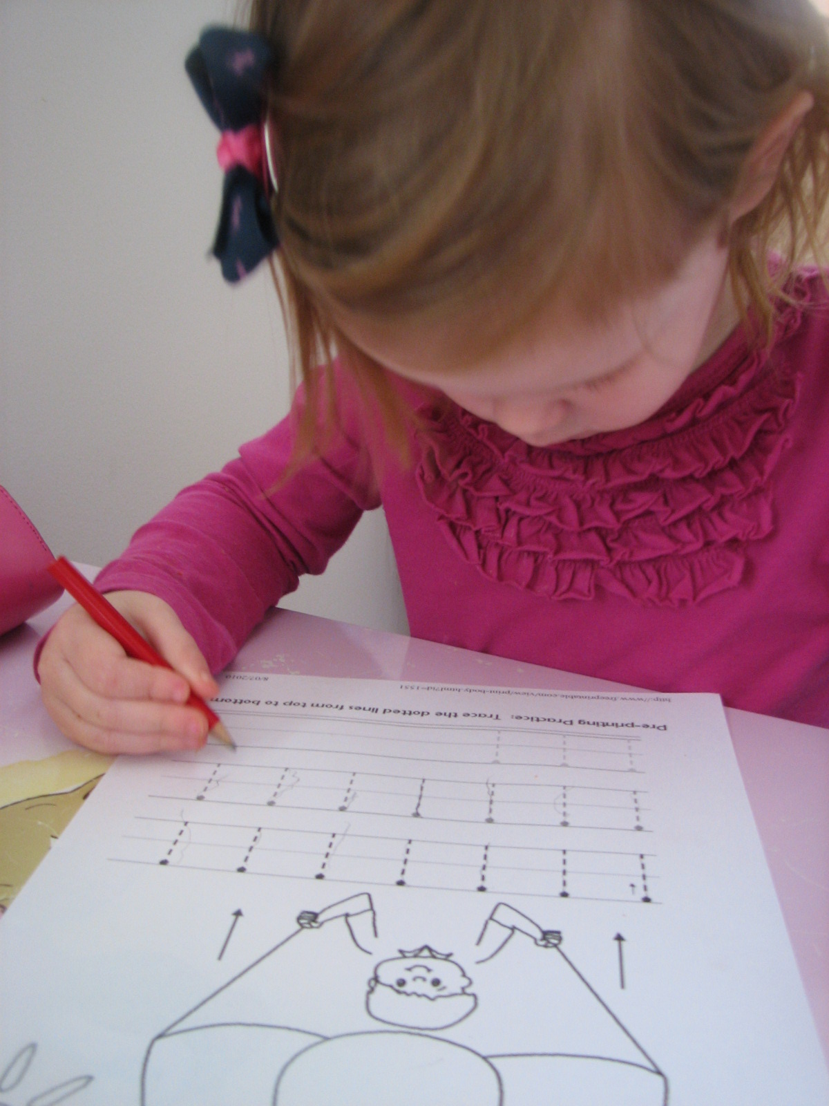 What do you do all day?: Printing practice