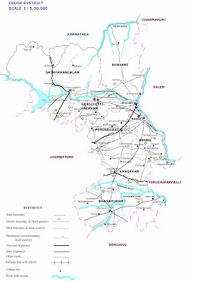 Googie Soft: Erode District Map