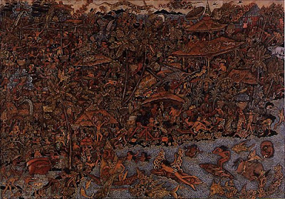 asian-paintings: paintings by balinese artist