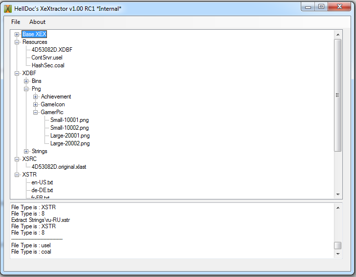 HellDoc's Dev Blog: XeXtractor v1.00 RC1 Screenshots