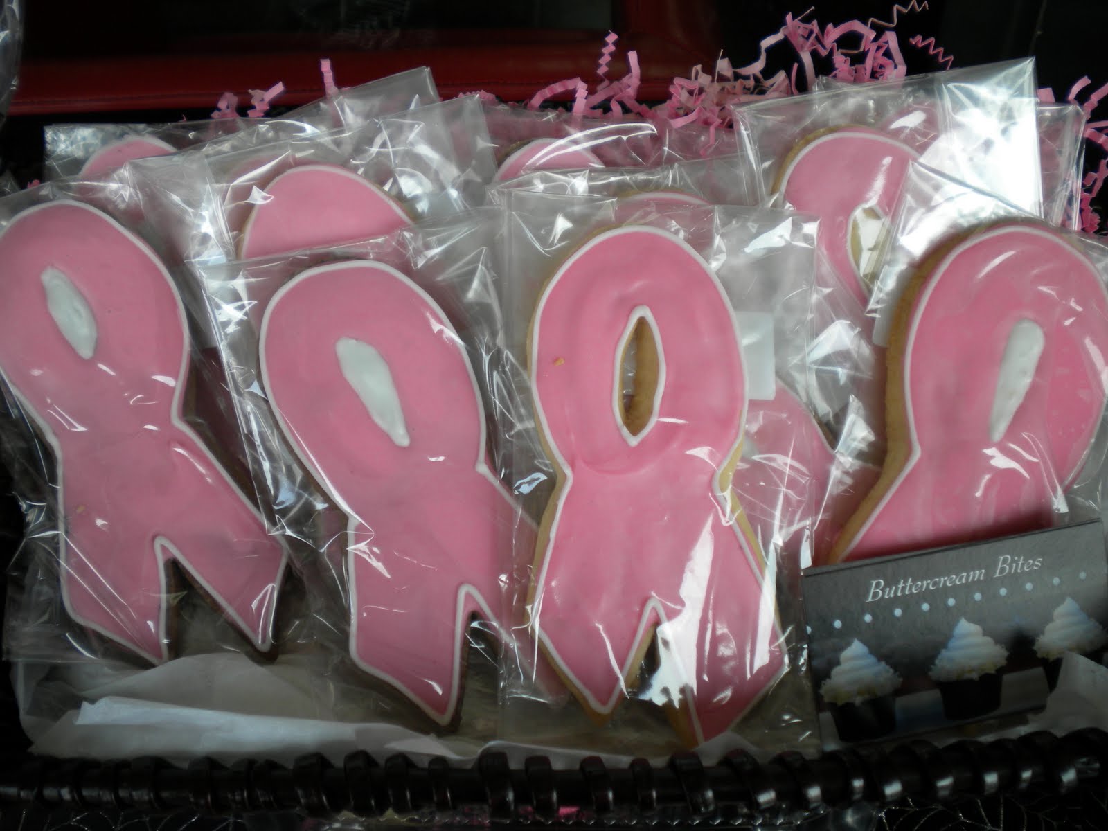 Buttercream Bites: Pink Ribbon Cookies & Cupcakes!