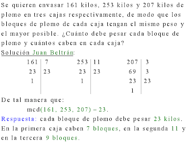 Cálculo21: Problema de máximo común divisor mcd.