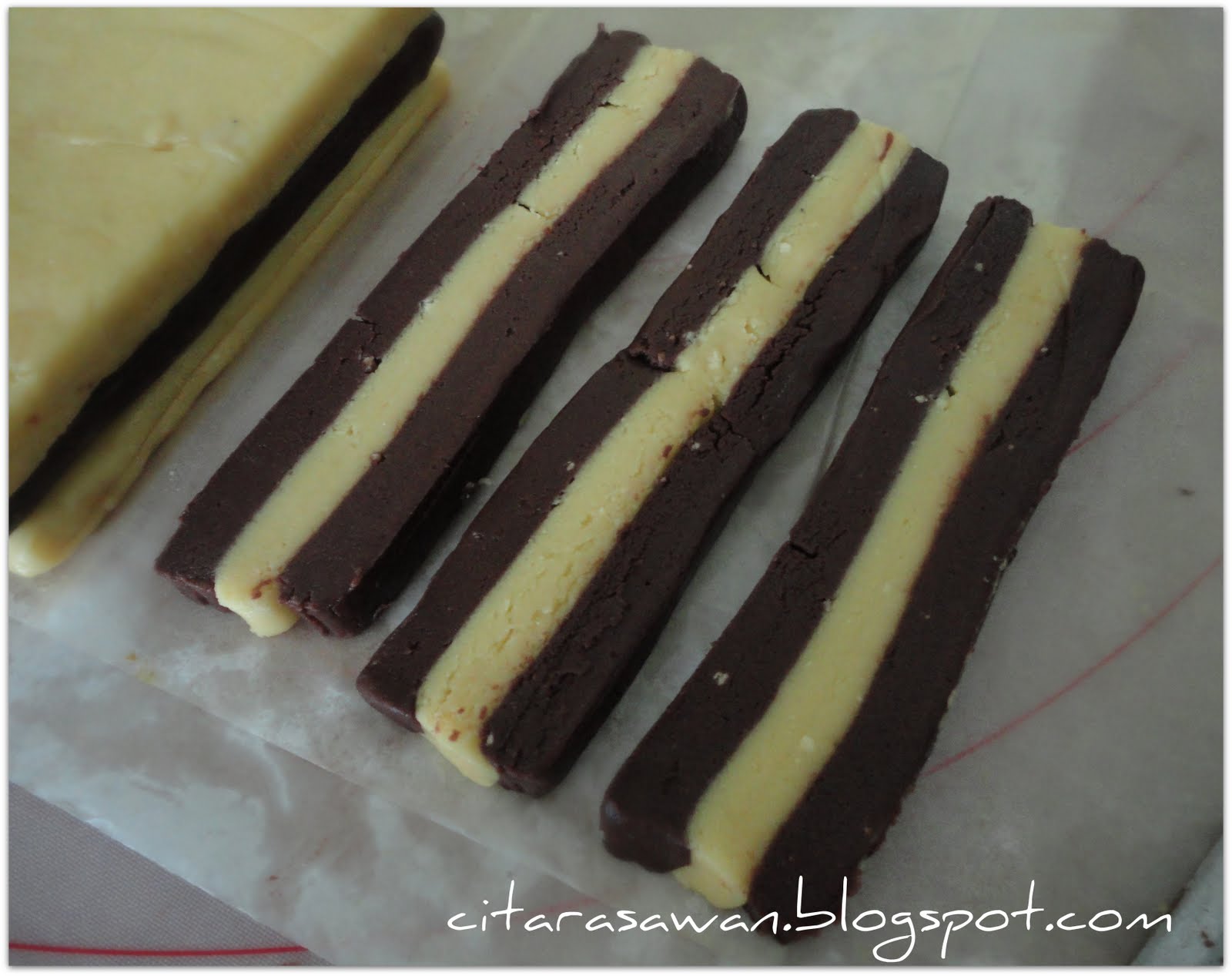 Biskut Dam - Step by step / Checkeredboard Cookies ~ Resepi Terbaik