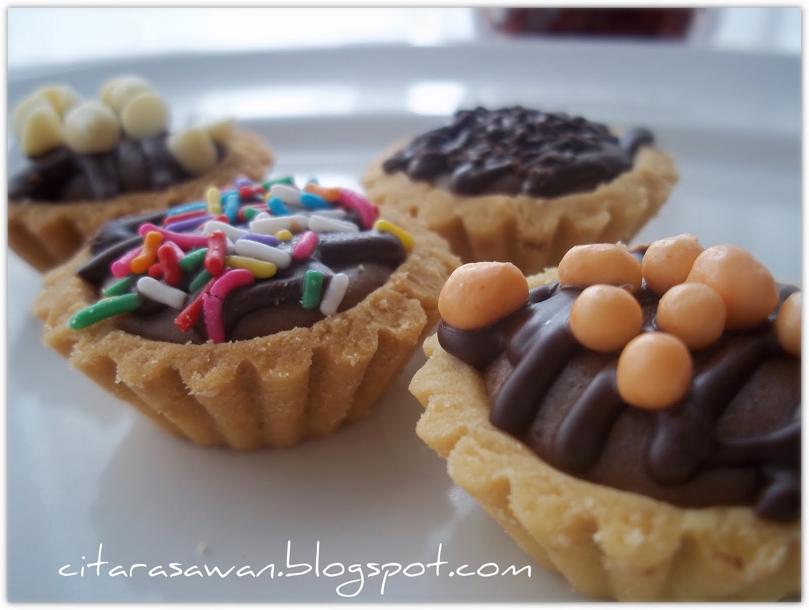 Mini Chocolate Cheese Tarts ~ Resepi Terbaik