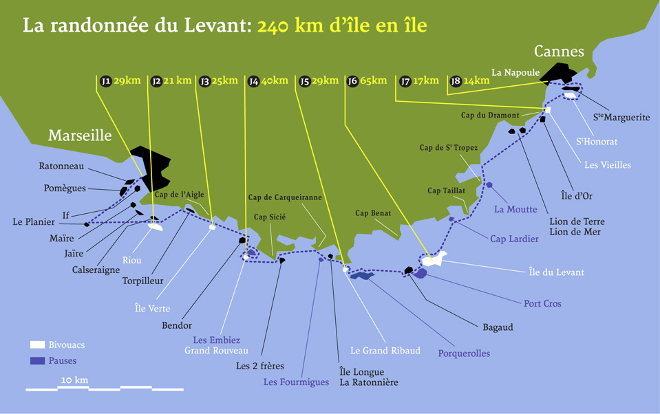 Des kayaks et des îles...: La randonnée du Levant