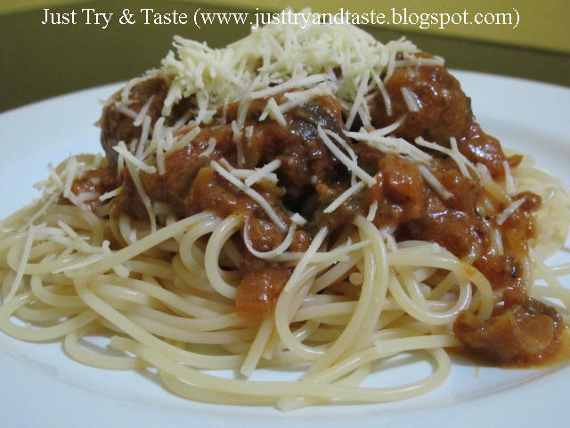 Resep Spaghetti Meatballs a la JTT | Just Try & Taste