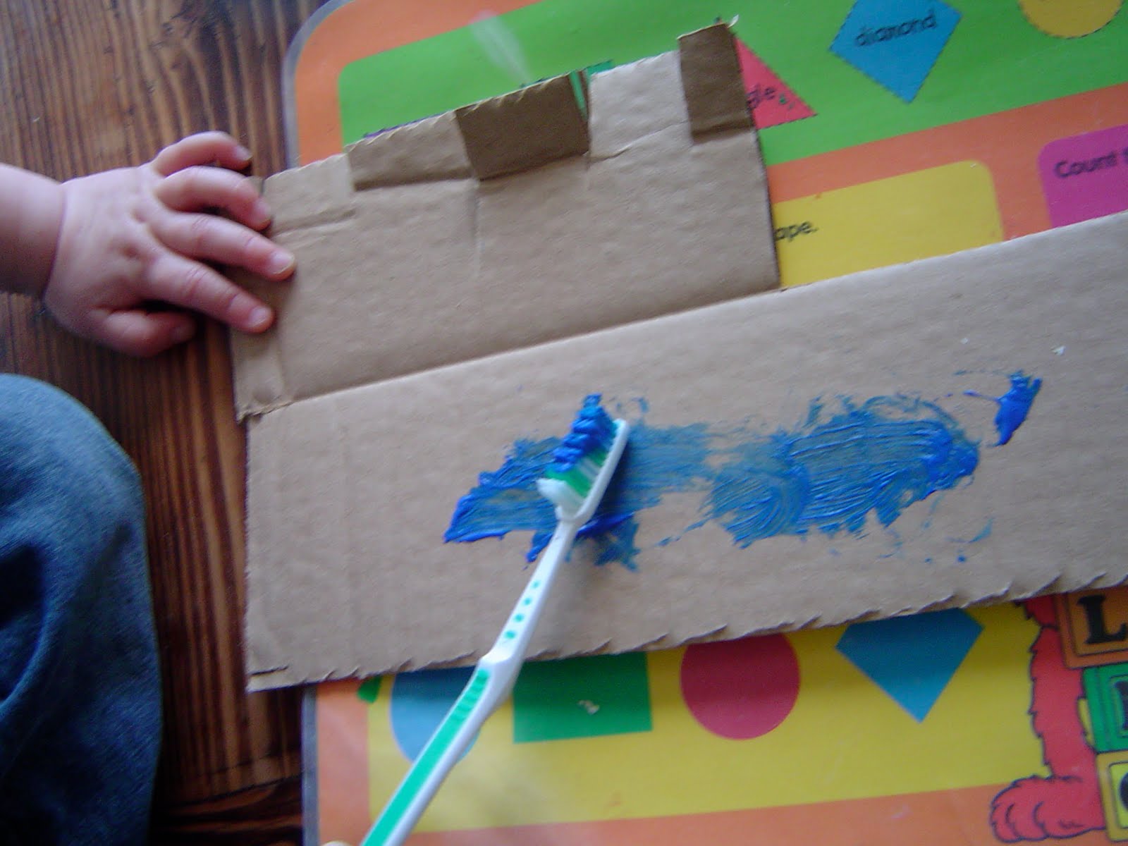 School Time Adventures: giant toothbrush