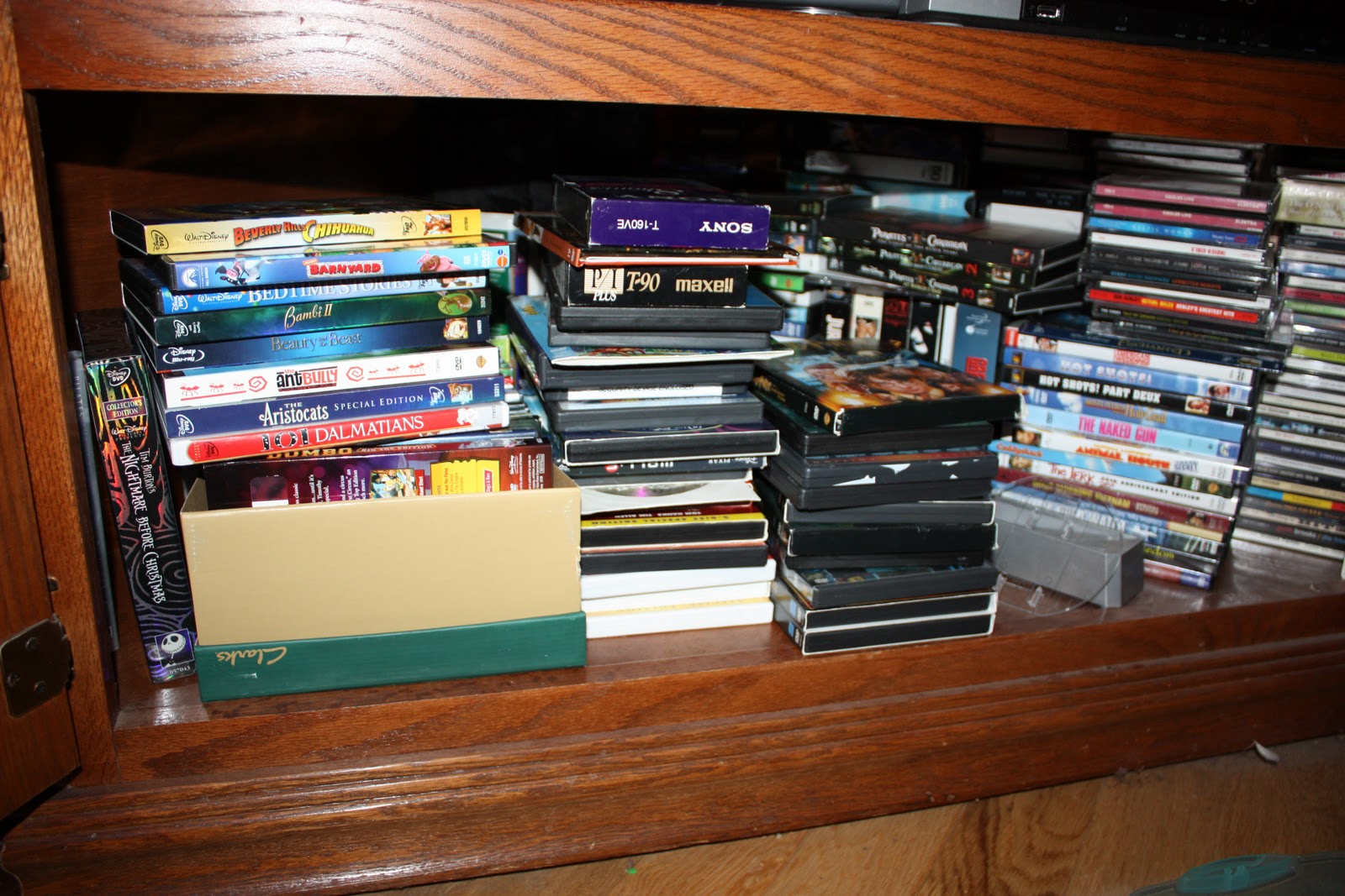 Mama Olie's Musings: 52 Weeks of Organizing Week #1 : Taming the DVD mess