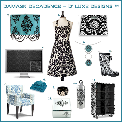 D' Luxe Designs Blog: D' Luxe Style - Damask Decadence