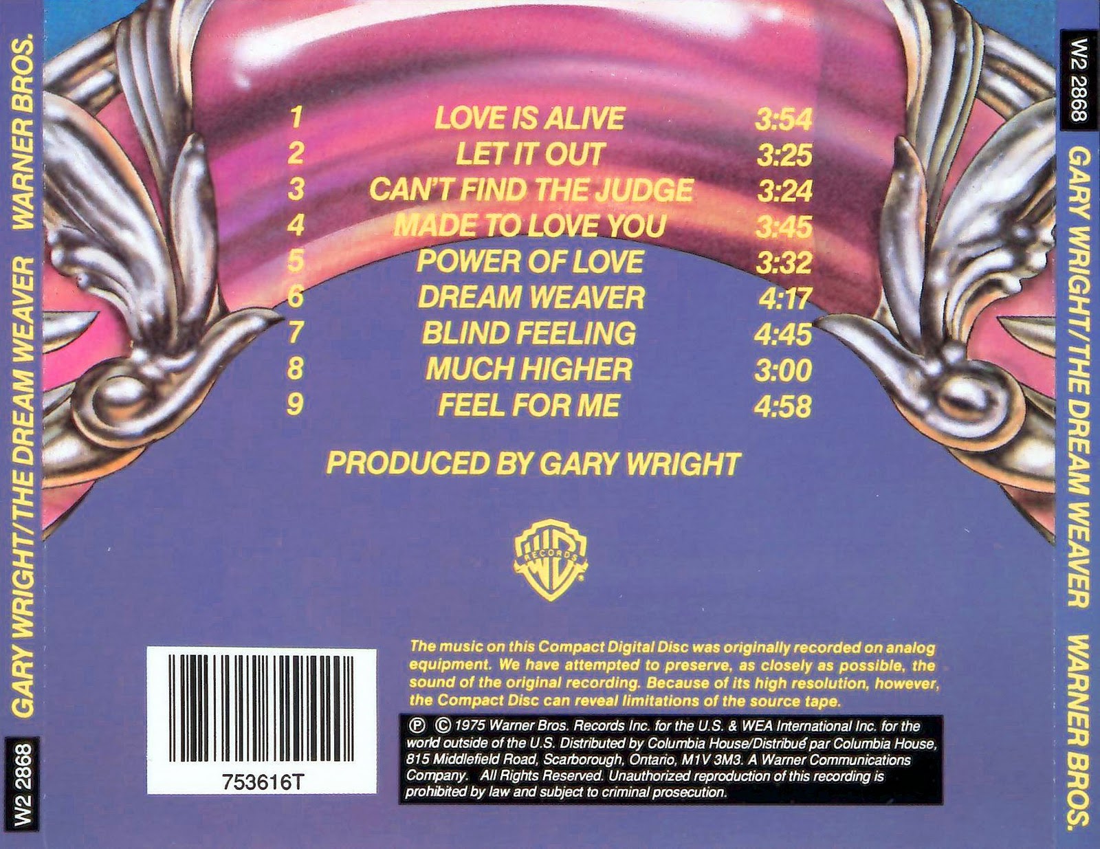 Musicotherapia: Gary Wright - The Dream Weaver (1975)