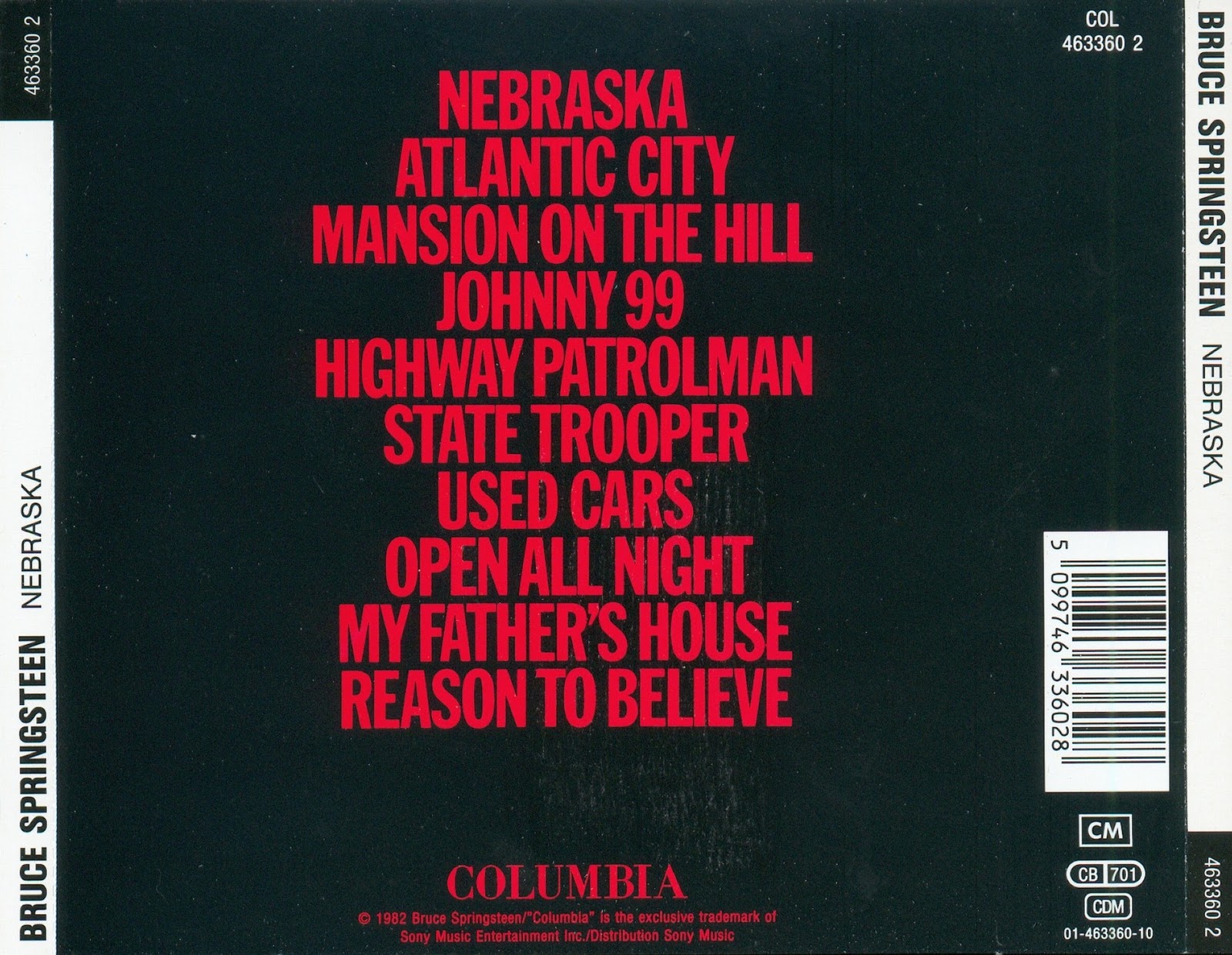 Musicotherapia: Bruce Springsteen - Nebraska (1982)