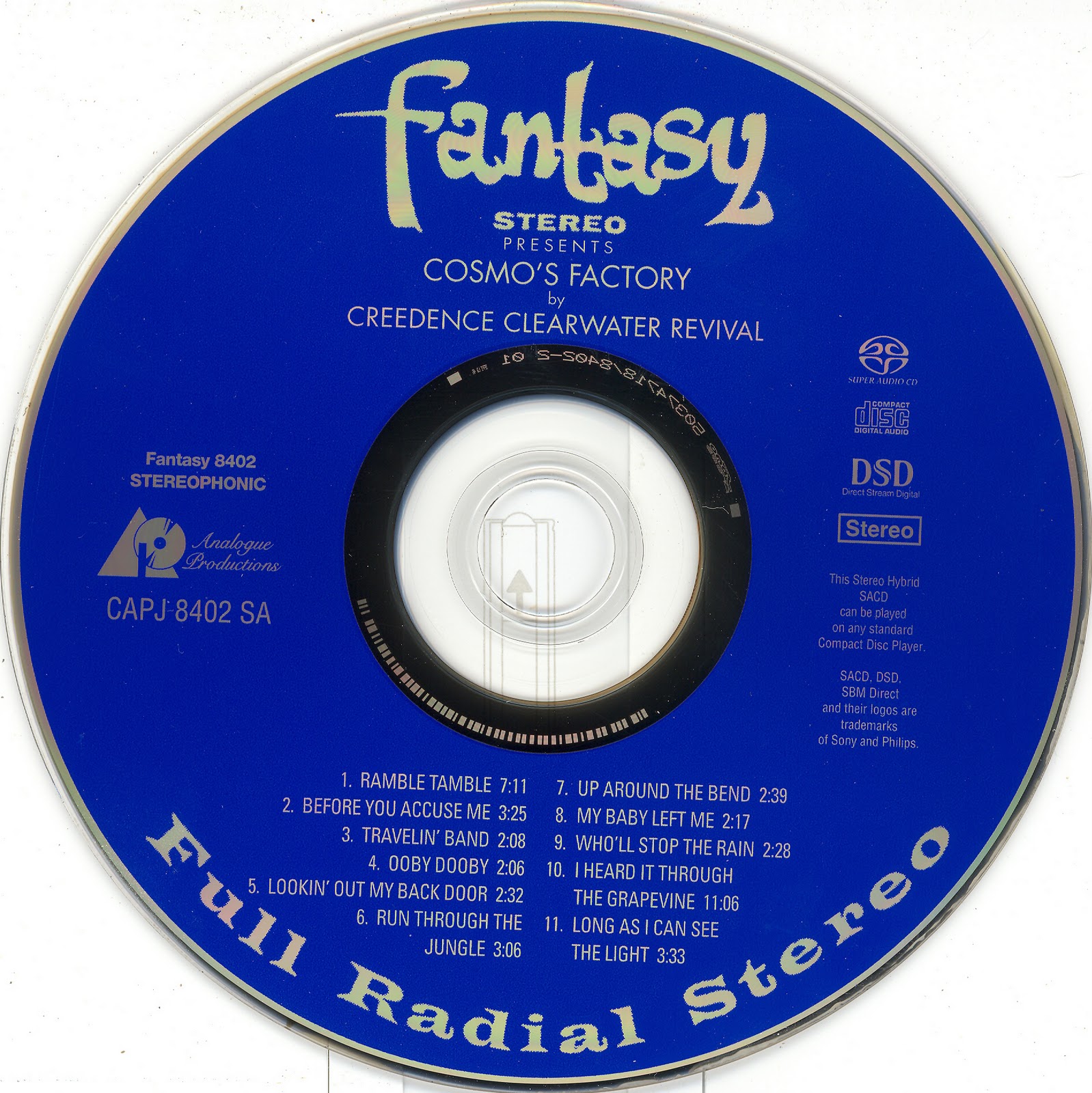 Musicotherapia: Creedence Clearwater Revival - Cosmos Factory (1970)