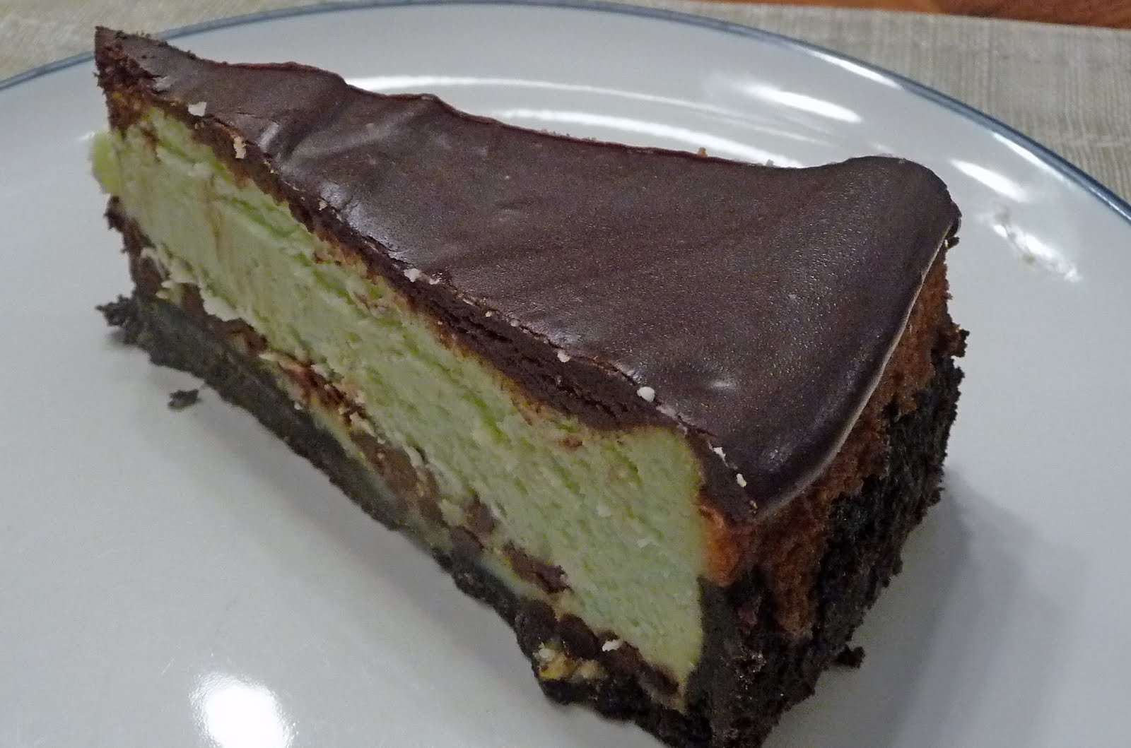 Family, Food, and Fun: Mint Chocolate Chip Cheesecake