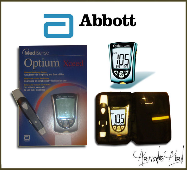 Articulos Abril: Glucómetros Optium Xceed $90