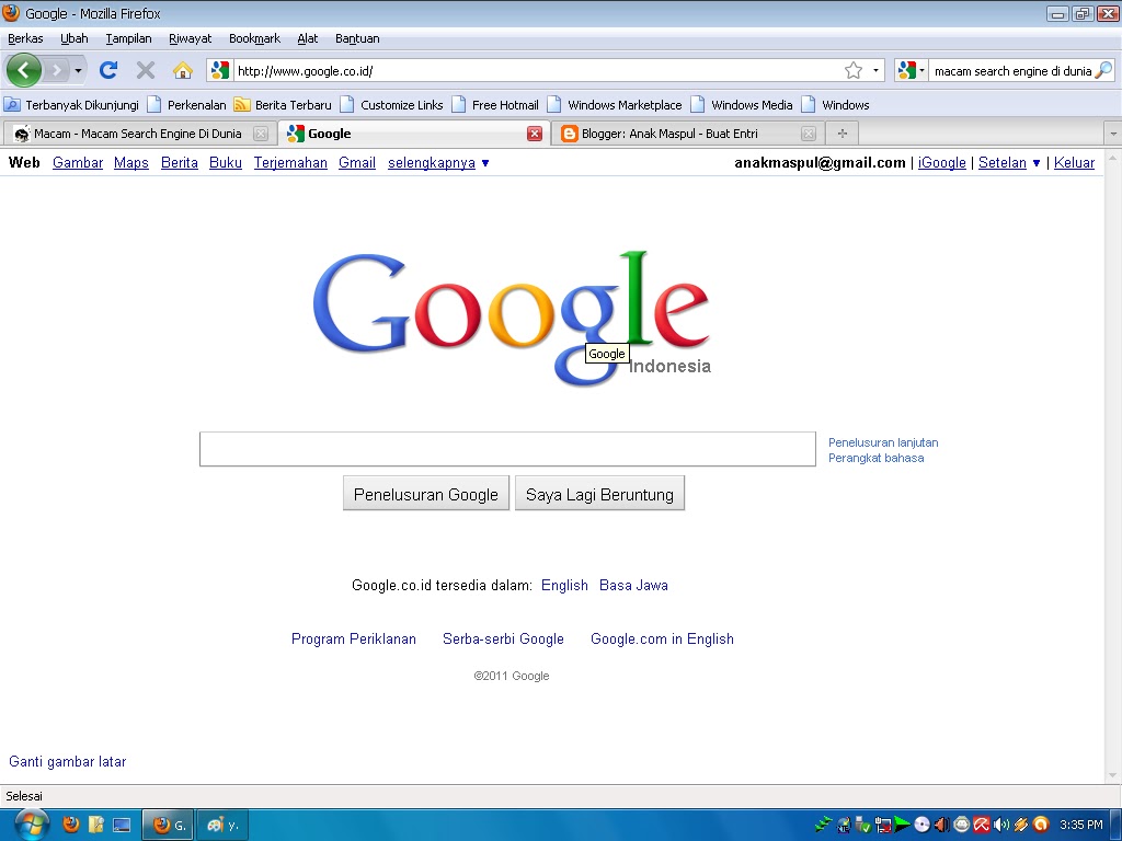 Gambar Macam - macam search engine (mesin pencari) di dunia | Anak Maspul