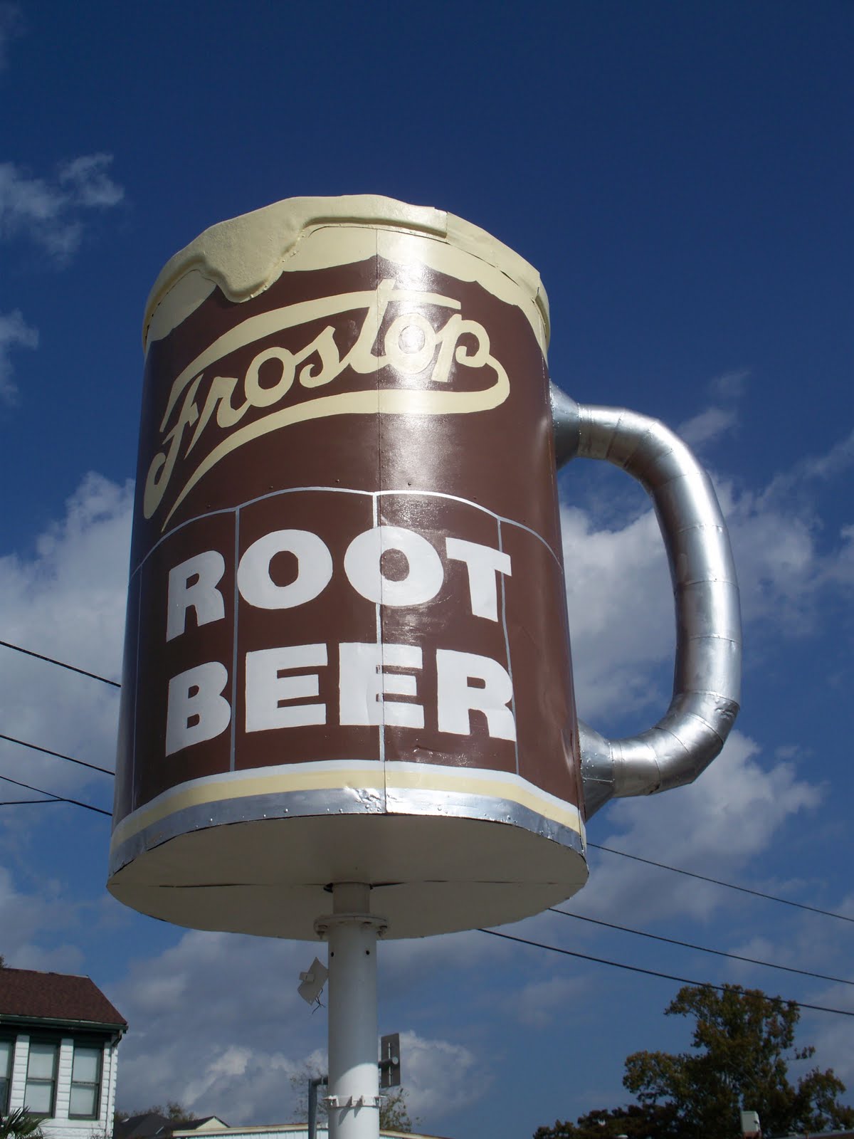 HISTORICAL BATON ROUGE: Frostop Malt Shop Sign